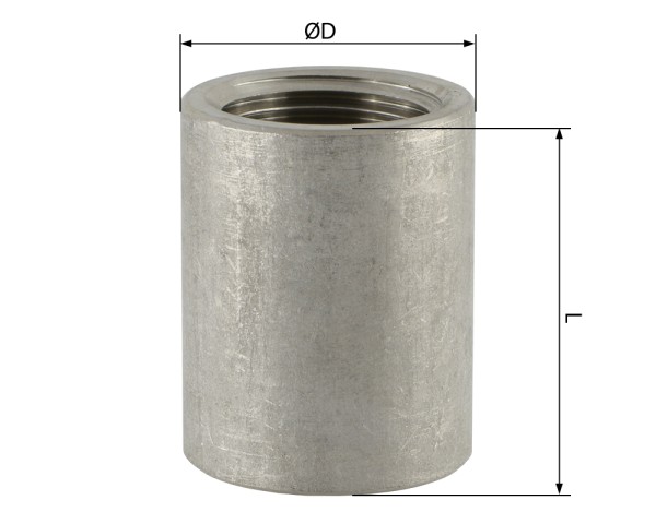 Muffen zum Anschweißen (EN 10241 / DIN 2986) | Fittingteile.de