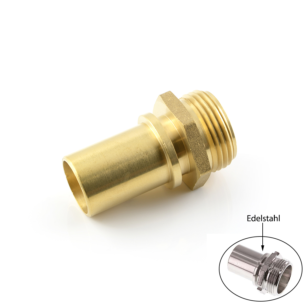 Schlauchtüllen mit Außengewinde und Sicherungsbund - Abmessungen nach ...